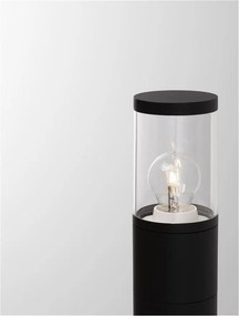 NV 9002875 Venkovní sloupkové svítidlo CETERA černý hliník a akryl E27 1x12W 220-240V IP54 bez žárovky - NOVA LUCE
