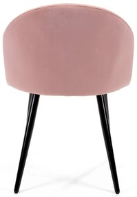 Čalouněná designová židle Poppy růžová