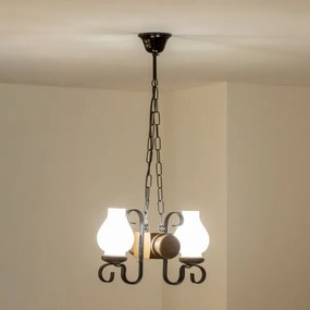 Brilagi - Lustr na řetězu RUSTIC 2xE14/40W/230V buk/ořech