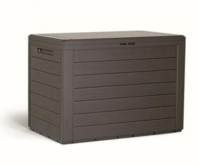 Zahradní úložný box Woodebox hnědá, 190 l, 78 cm