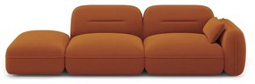 Oranžová sametová lenoška (pravý roh) Audrey – Interieurs 86