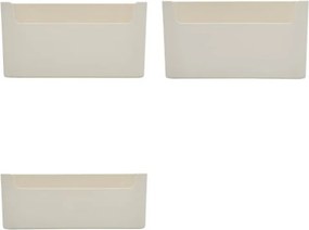 5Five® Sada 3 praktických úložných organízérů / košíků - LUMA, béžová