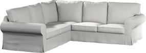 Potah na pohovku IKEA Ektorp rohová barva šedá látka pletený vzor