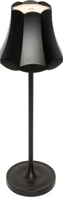 Retro stolní lampa černá dobíjecí IP44 - Granny