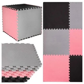 Pěnová puzzle podložka 60x60x1,2 cm sada 9ks, SPRINGOS FM0027 mix barev