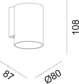 IMPR 731224 Deko-Light nástěnné přisazené svítidlo Can IP65, 1x 7,5 W GU10, černá