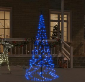 vidaXL Vánoční stromek na stožár 200 ch LED diod 180 cm [343536] Barva: Modrá