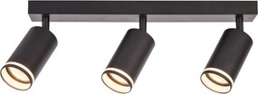 Bodové svítidlo Pipe Ring, 3x černé kovové stínítko, b