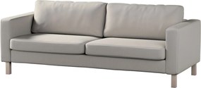 Potah na pohovku IKEA  Karlstad 3-místná, nerozkládací, krátký barva šedá látka pletený vzor