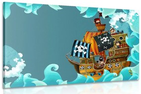 Obraz pirátská loď na moři
