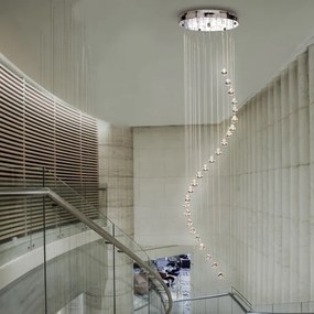 Searchlight 5742CC Závěsný lustr HALLWAY chromový s ověsy výška 180cm