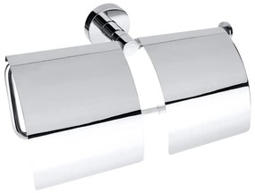 Bemeta Design OMEGA: Dvojitý držák toaletního papíru s krytem economy -