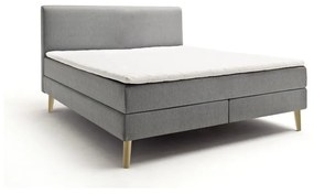 Šedohnědá boxspring postel 160x200 cm Greta – Meise Möbel