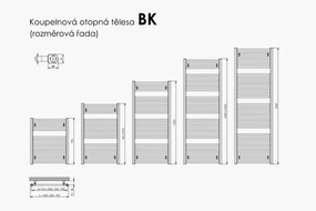 ELVL Bitherm elektrický radiátor BK.E 600 x 1680 mm ELVL0099