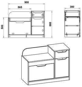 Vomaks Botník TO-12 Barva: bílá