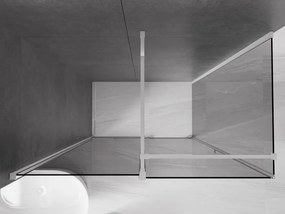 Mexen Velar, sprchový kout s posuvnými dveřmi 150 x 70 cm, 8mm šedé sklo, chromová, 871-150-070-41-01