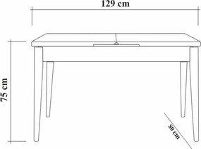 Jídelní set Vina Atlantic Pine and Green, 4 ks
