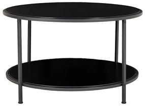 Vita konferenční stolek kulatý černý