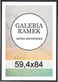 Rámeček na fotografie 59,4x84 cm Rámeček černý hliníkový fotorámeček A1