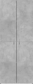 Kartotéka betonově šedá 60 x 32 x 153 cm kompozitní dřevo 3276647