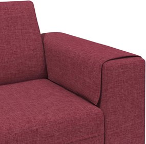 Pohovka do obývacího pokoje 3 ks Víno Červené Polyester 3335115