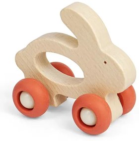 Bigjigs Toys Zvířátko na kolečkách Králíček