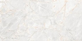 Mexen Rubble Bianco leštěný rektifikovaný gres G1, podlahová a stěnová dlaždice 120 x 60 cm, carving - TL401-120-060-00