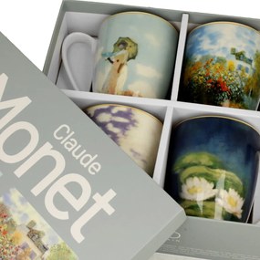 Porcelánový hrnek Monet 350 ml sada 4ks