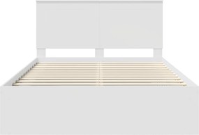 Rám postele se zásuvkou Bílá 150 x 200 cm Masivní borové dřevo 3409336