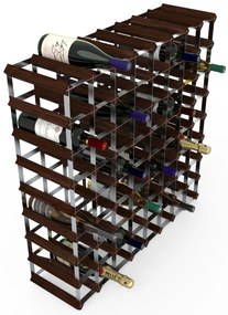 Pendeford Metal Spinnings Ltd Stojan na víno RTA na 72 lahví, tmavá borovice - pozinkovaná ocel / sestavený