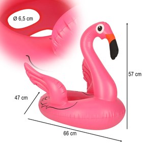Creative Corner Nafukovací dětské pontonové kolo flamingo