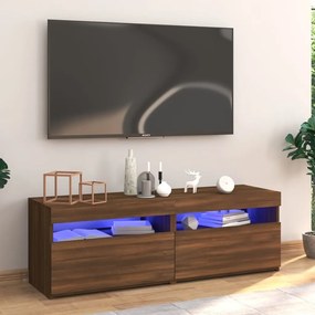 vidaXL TV skříňka s LED osvětlením 120 x 35 x 40 cm [804381] Barva: Bílá