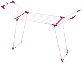 WENKO 3774021100 - Sušák prádla SUMMER DRY 153x76 cm bílá/růžová 3774021100