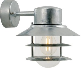 NOR 25051031 Venkovní nástěnné svítidlo Blokhus 1x60W E27 galvanizovaná čirá - NORDLUX