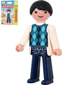 EFKO Igráček Tatínek / Figurka / Rodina / Kloubová / Na kartě