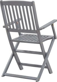 vidaXL Skládací zahradní židle s poduškami 2 ks masivní akáciové dřevo [3064494] Barva: Jasně zelená