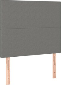 Box spring postel s matrací tmavě šedá 90x190 cm textil 3136958