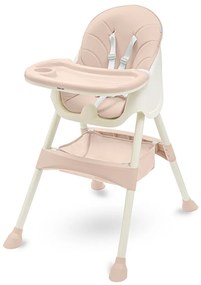 Jídelní židlička Baby Mix Nora dusty pink Barva: Růžová