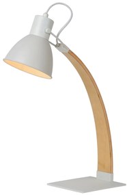 Lucide 03613/01/31 stolní lampa Curf, bílá/přírodní, E27, 54cm