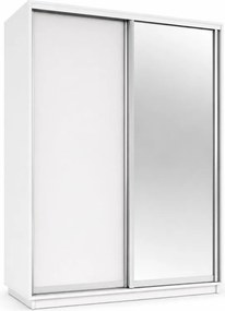 Skříň s posuvnými dveřmi 1800x2400x600 1LTD 1 Zrcadlo Nymphea Alba, profil stříbrný