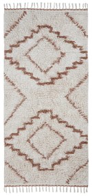 House Doctor Bavlněný koberec Minis Golden 200 x 90 cm, hnědá barva, textil