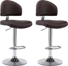 vidaXL Barové stoličky 2 ks umělá kůže [249662] Barva: Hnědá
