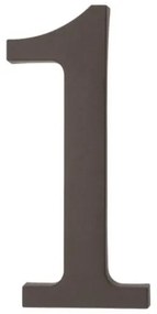PSG 64.121 - plastová 3D číslice 1, číslo na dům, výška 180 mm, hnědá