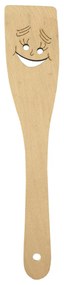 AMADEA Dřevěná obracečka s veselým obličejem, masivní dřevo, 28 cm