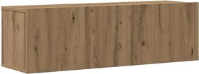 Sada 8 kusů nástěnné TV skříňka dub artisan kompozitní dřevo 3329148