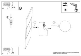 Sollux SL.1682 - Nástěnné svítidlo BULBO 1xG9/8W/230V buk/bílá