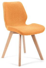 Ak furniture Sada 4 čalouněných židlí SJ.0159 oranžová