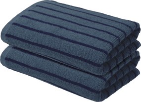 Livarno® Froté ručník, 2 kusy, 50 x 100 cm (modrá)