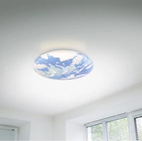 Modré LED dětské stropní svítidlo ø 37 cm Terra – Reality