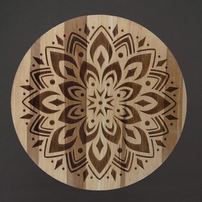 AMADEA Dřevěné servírovací prkénko - podnos mandala, masivní dřevo, 40 cm